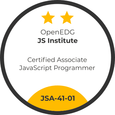JSA JavaScript Exam Voucher | Certified Associate JavaScript | Save 30%